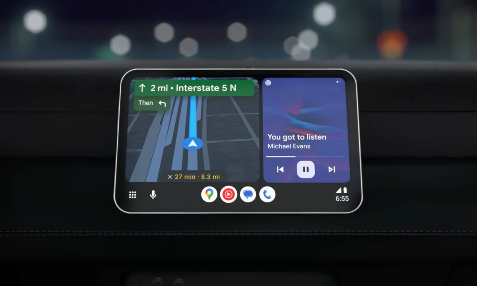 Android Auto Coolwalk Available For Everyone New Dock Split Screen