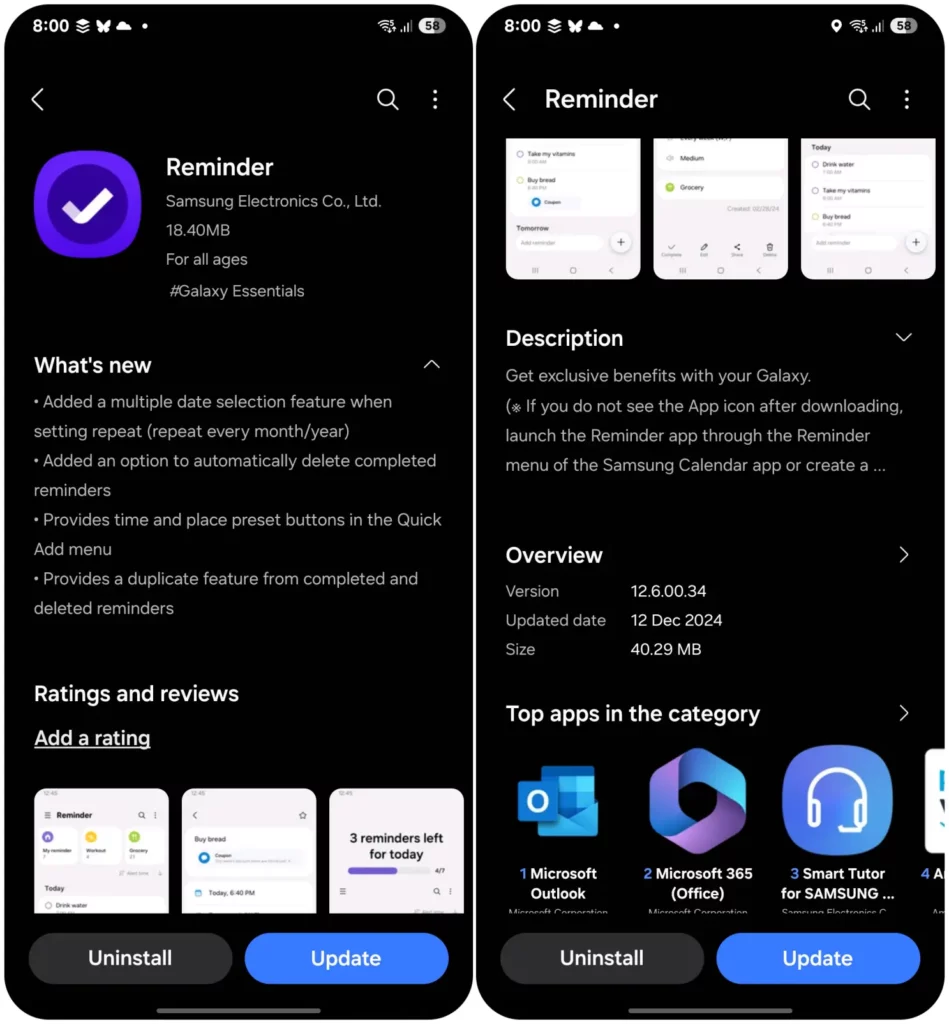 Samsung One UI 7 Calendar and Reminder app receiving new features with ...